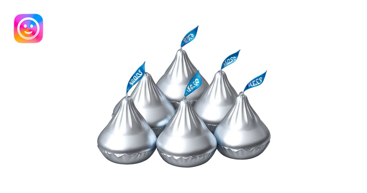 Pack of Hershey’s kisses emoji | AI Emoji Generator