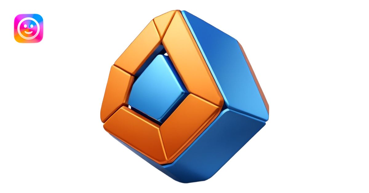 Genarte for a me a Blender Program logo emoji | AI Emoji Generator