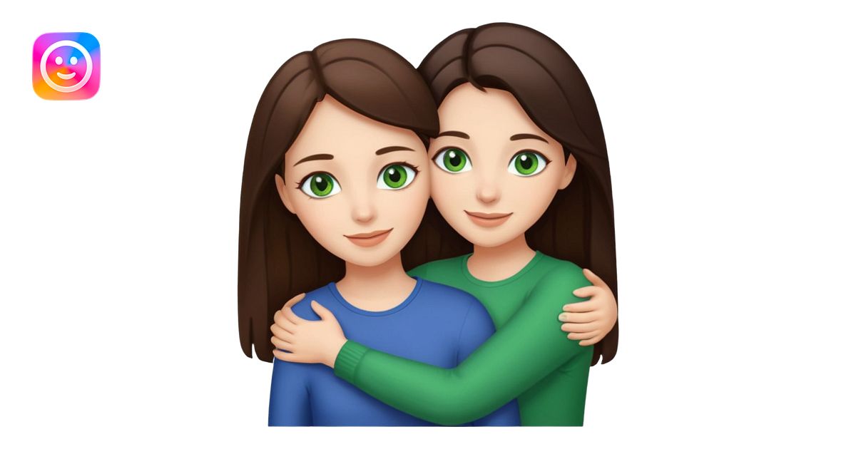 A brunette sister with green eyes and a brunette sister with green eyes ...