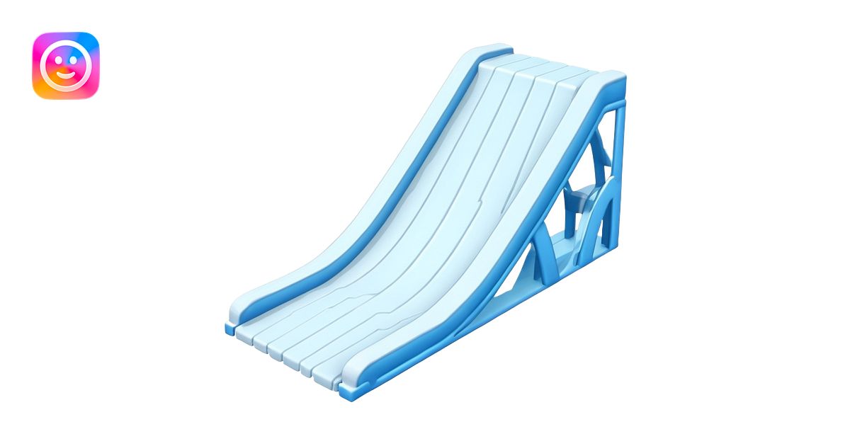 snow jump ramp from top view emoji | AI Emoji Generator