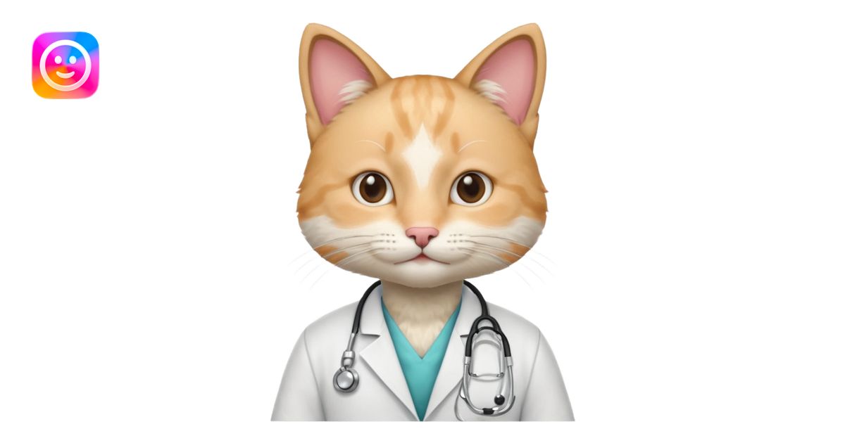 Cat Doctor emoji | AI Emoji Generator