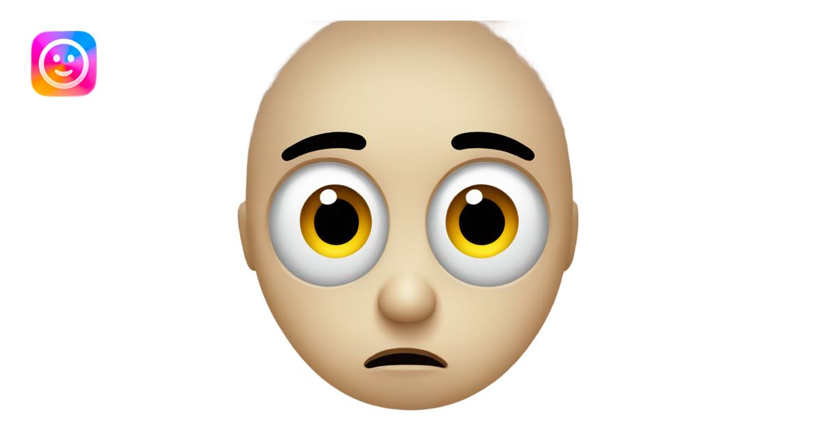 basic looking emoji sad with big watery eyes emoji | AI Emoji Generator