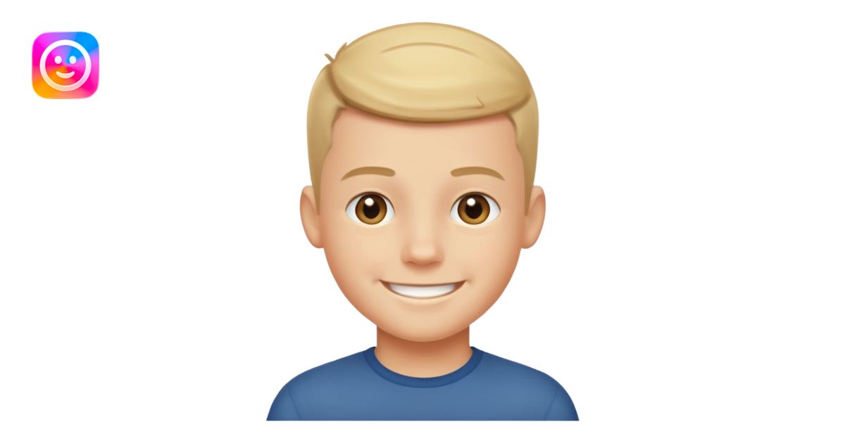 Boy with crew cut emoji | AI Emoji Generator