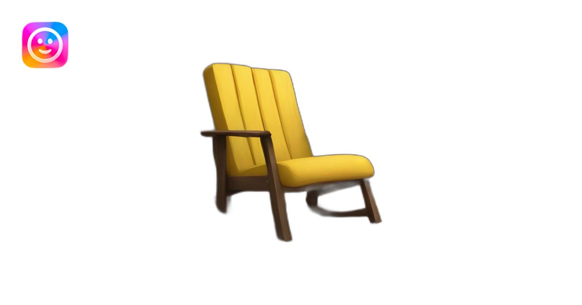Cabin with yellow armchair on porch emoji | AI Emoji Generator