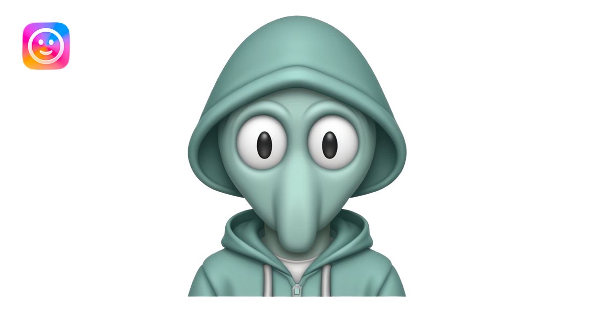 Squidward in the hood emoji | AI Emoji Generator