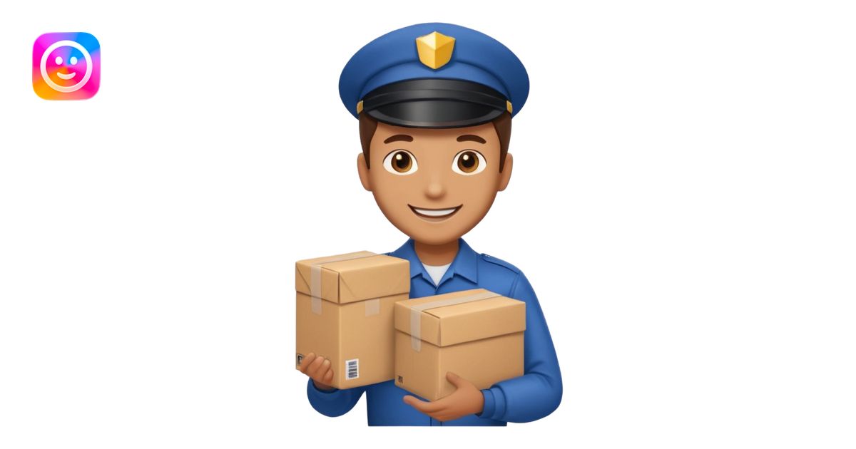 package delivery man emoji | AI Emoji Generator