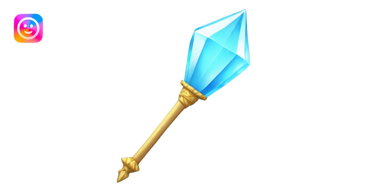 crystal mace emoji | AI Emoji Generator