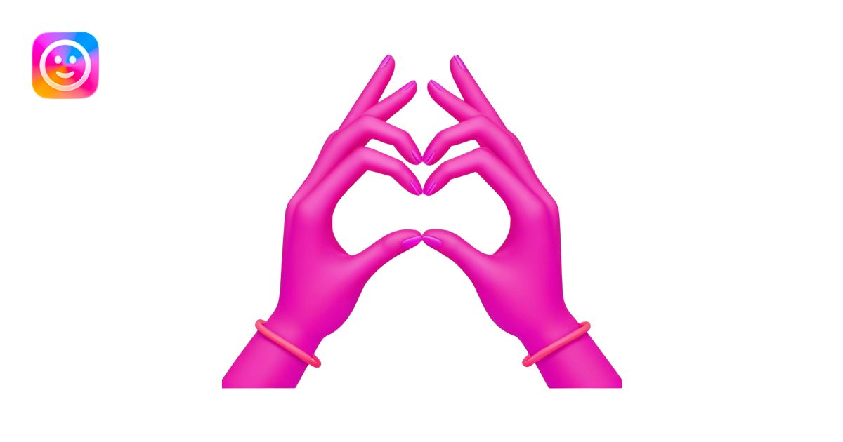 Neon plumbob sims game heart made of female neon hands emoji | AI Emoji ...