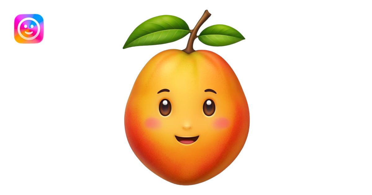 Cute mango emoji | AI Emoji Generator