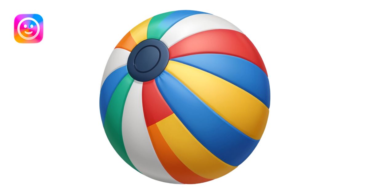 Beach Ball emoji | AI Emoji Generator