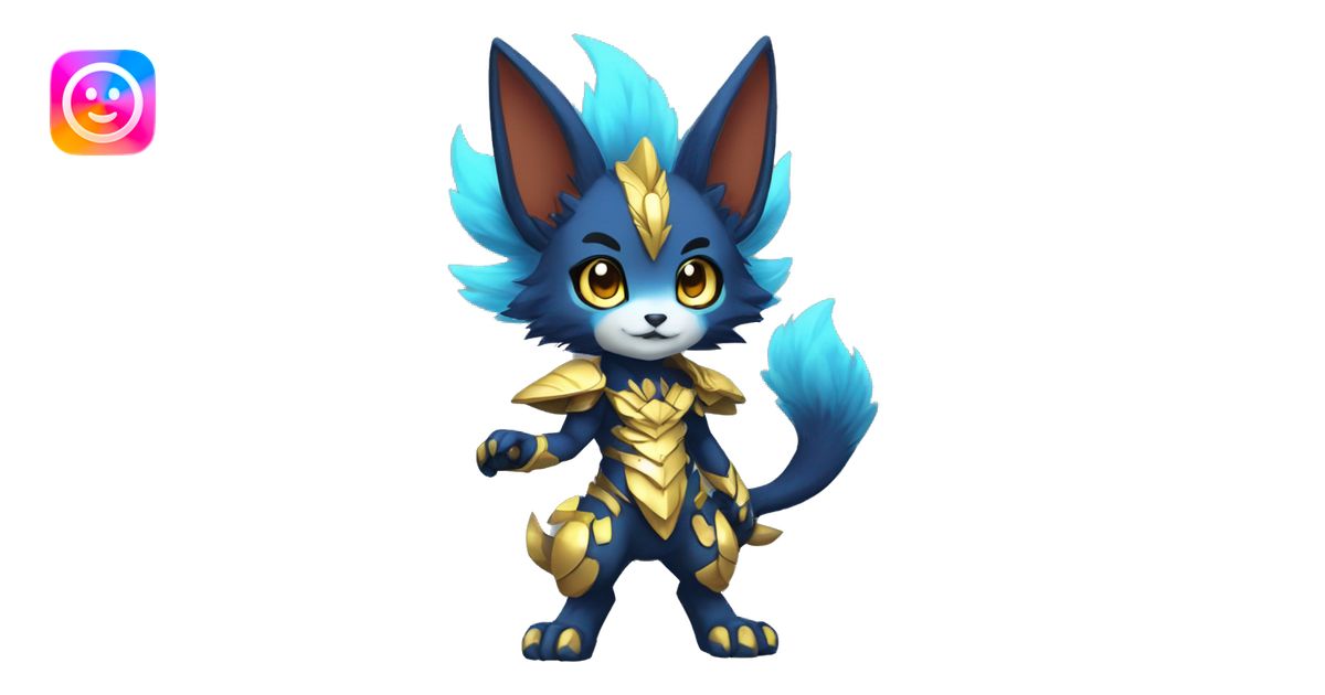 Anthro-Edgy-Contrast-Colors-Fantasy-Fur-Sona-Chibi-Shiny-Fakémon-Hybrid ...