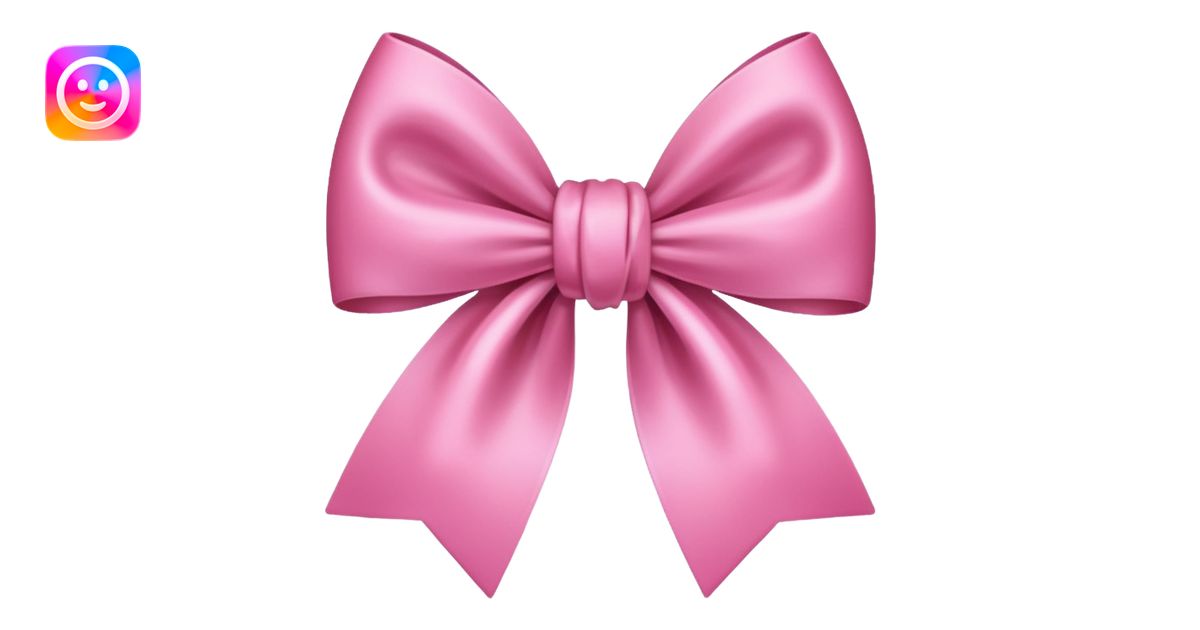 Laço rosa emoji | AI Emoji Generator