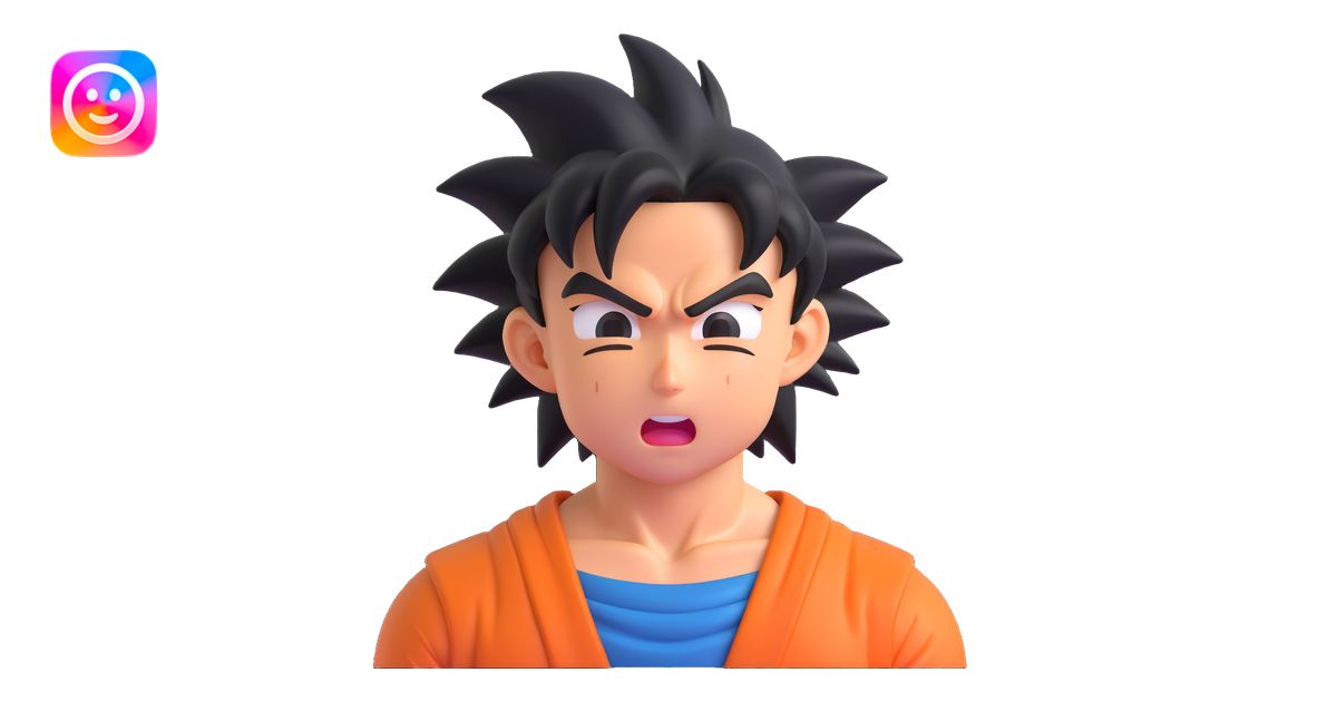 Goku crying emoji | AI Emoji Generator