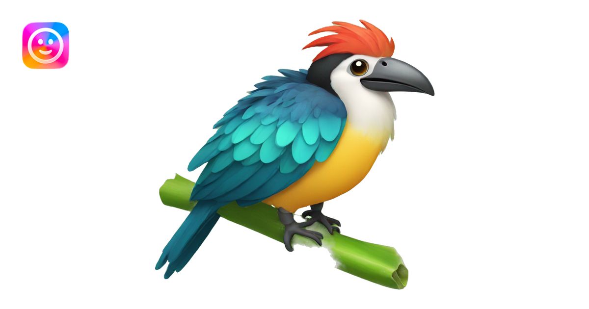 Tropical bird emoji | AI Emoji Generator