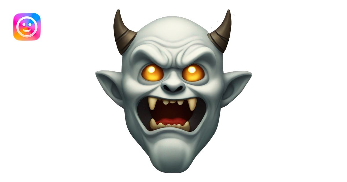 Scary demon emoji | AI Emoji Generator