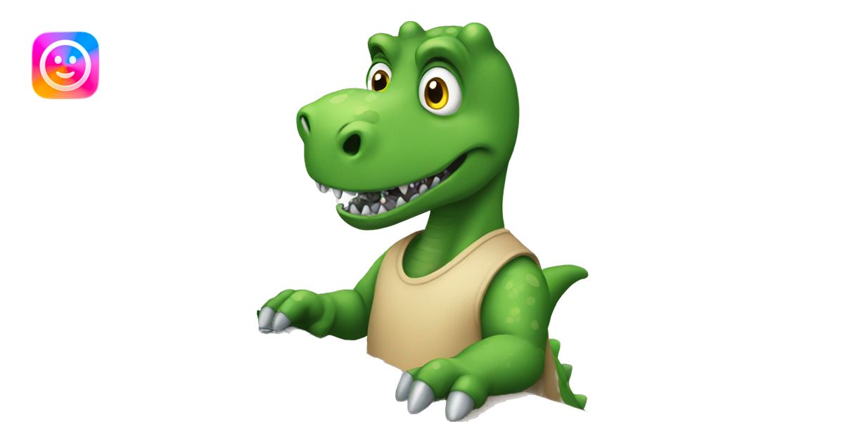 typing dino emoji | AI Emoji Generator