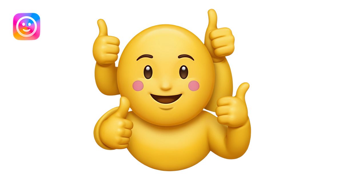 Emojis doing thumbs up emoji | AI Emoji Generator