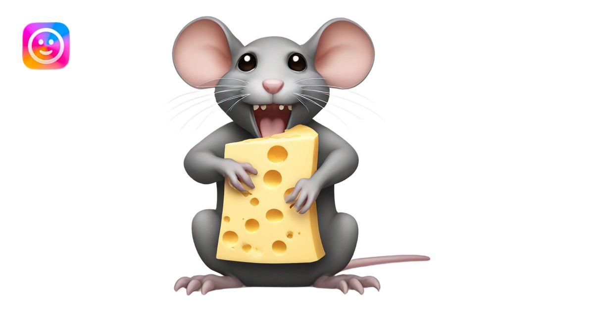 rat eating cheese emoji | AI Emoji Generator