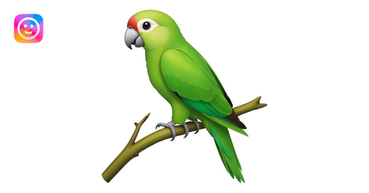 Green Quaker Parrot emoji | AI Emoji Generator
