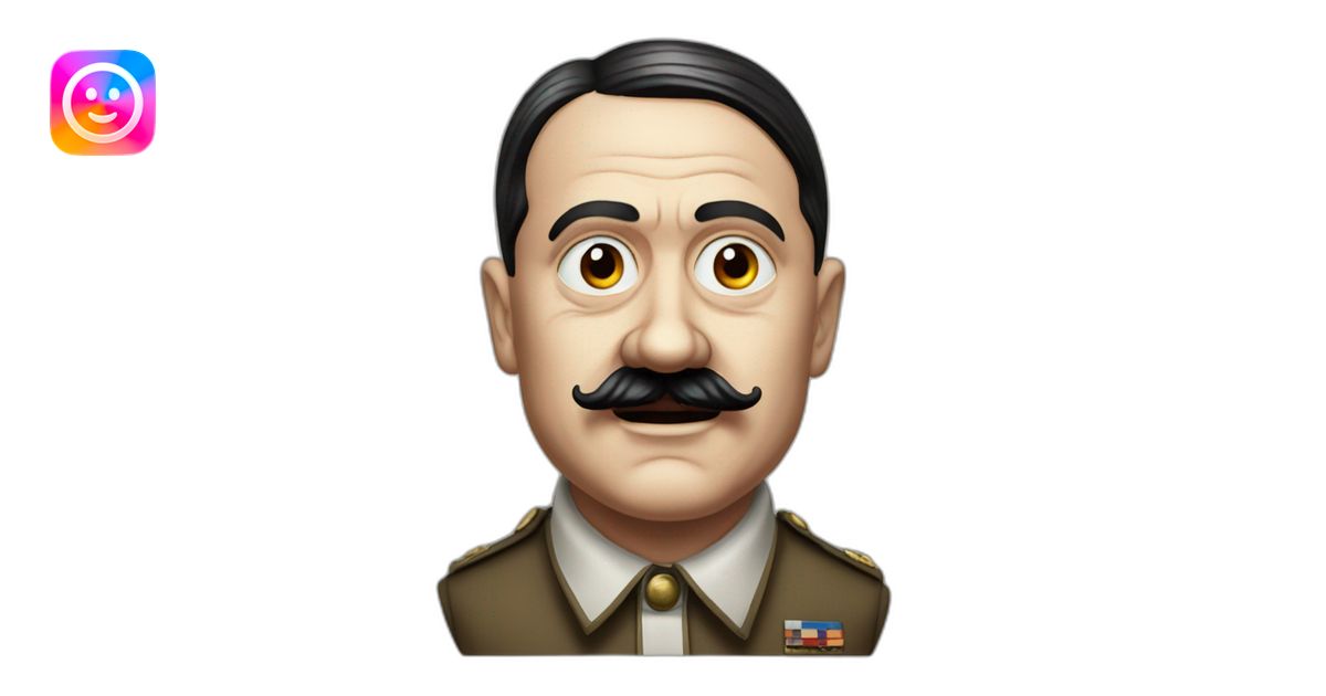 Adolf Hitler clown nice emoji | AI Emoji Generator
