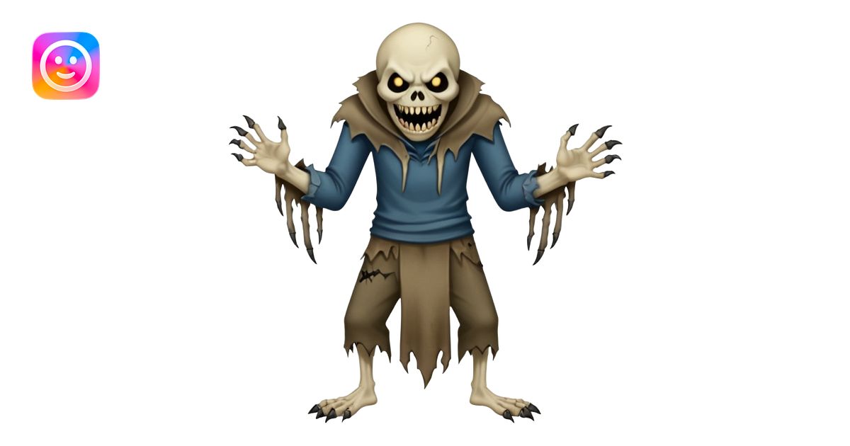 dnd 5e ghoul full body emoji | AI Emoji Generator