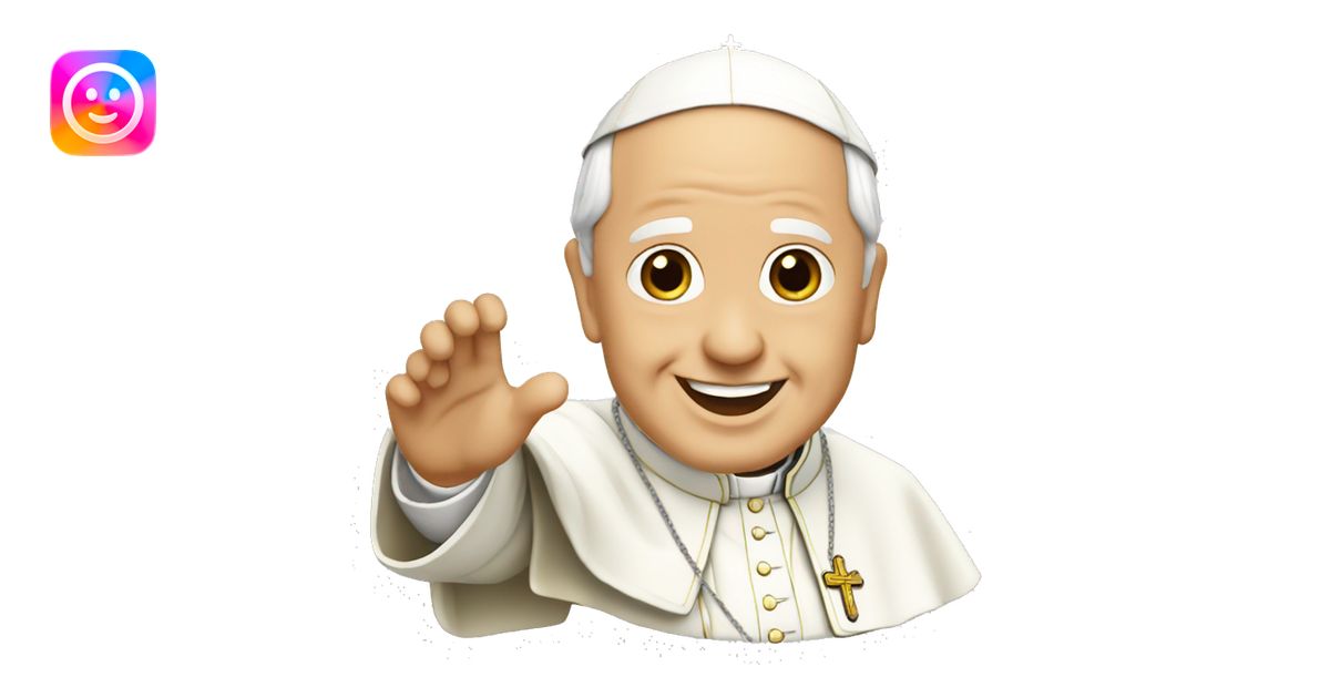 pope francis saying hi emoji | AI Emoji Generator