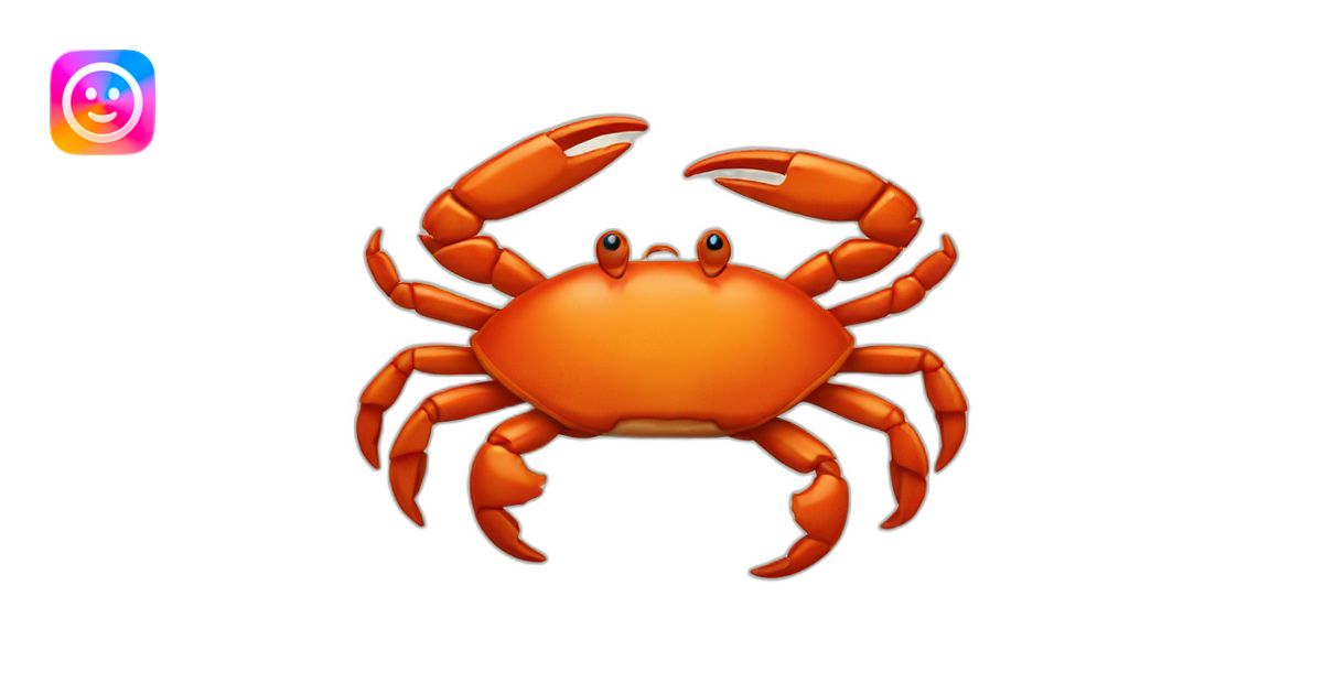 Spinning crab emoji | AI Emoji Generator