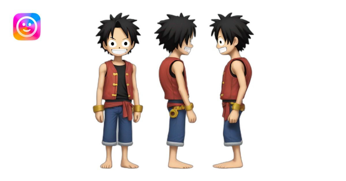 Luffy tank man emoji | AI Emoji Generator