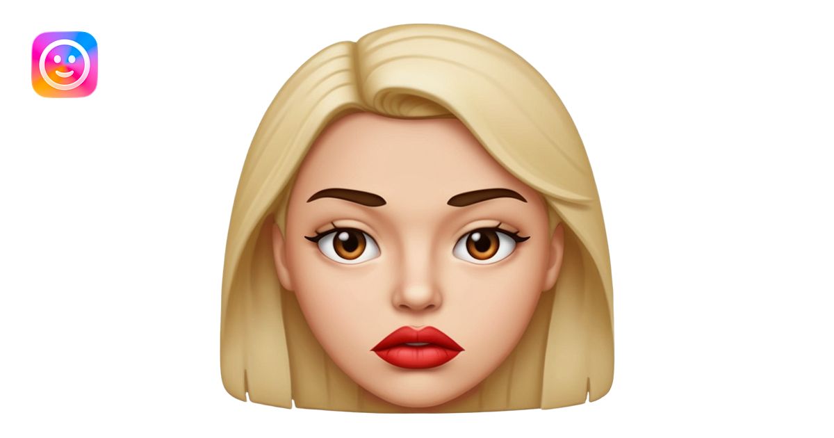 Poking lip out being mean emoji | AI Emoji Generator