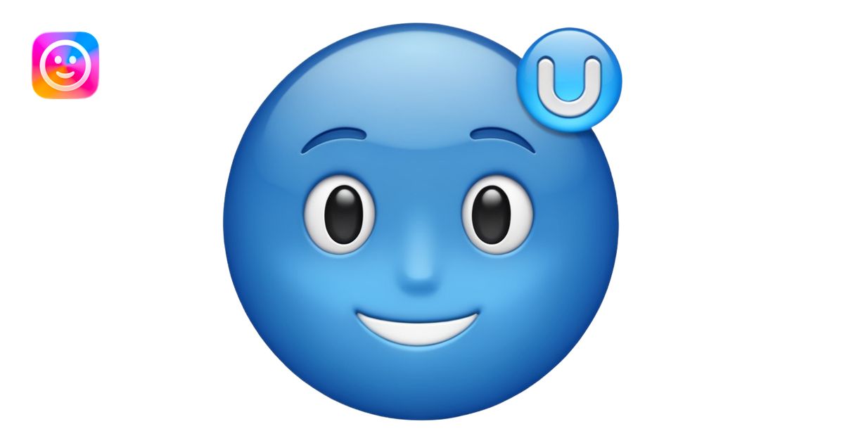 Blue Click emoji | AI Emoji Generator