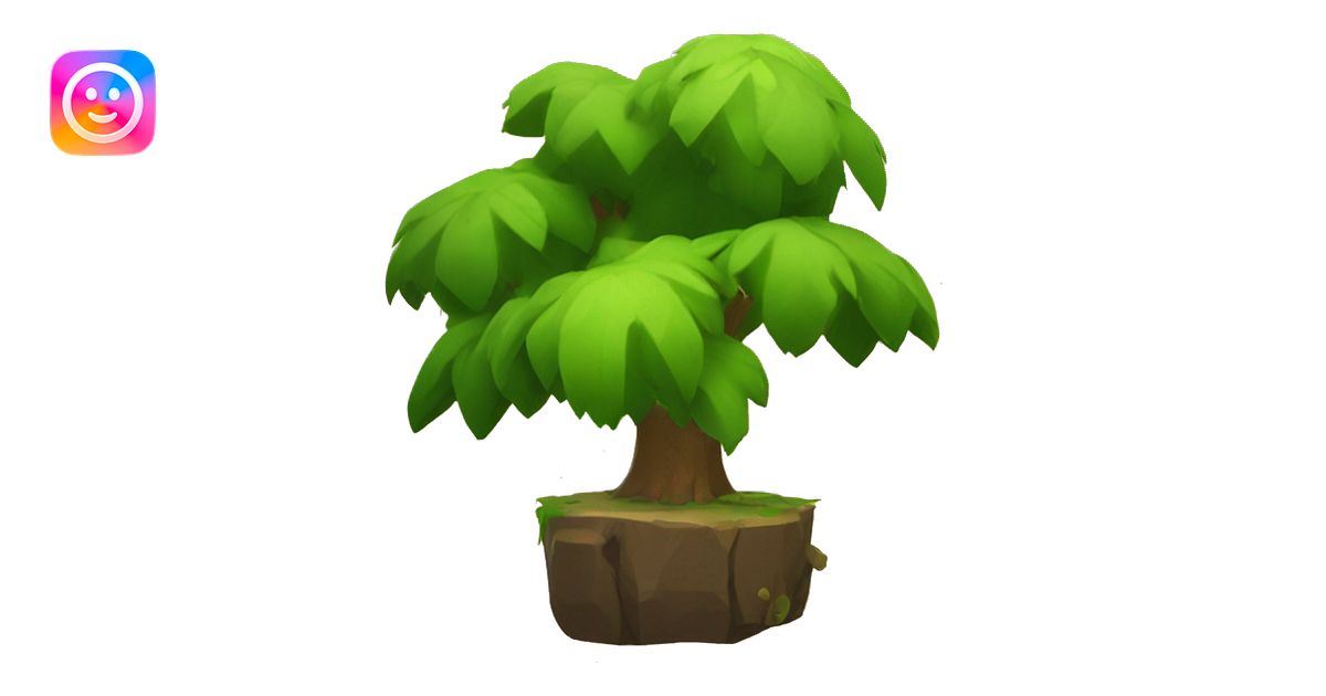 A bush from fortnite in a Brawl stars map emoji | AI Emoji Generator