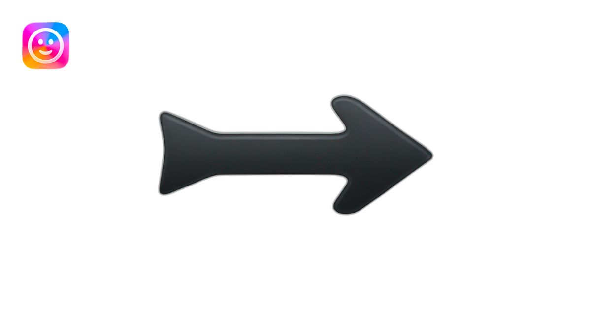 black right arrow emoji | AI Emoji Generator