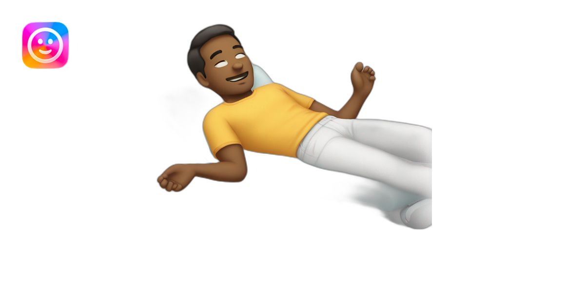 laying down feet up emoji | AI Emoji Generator