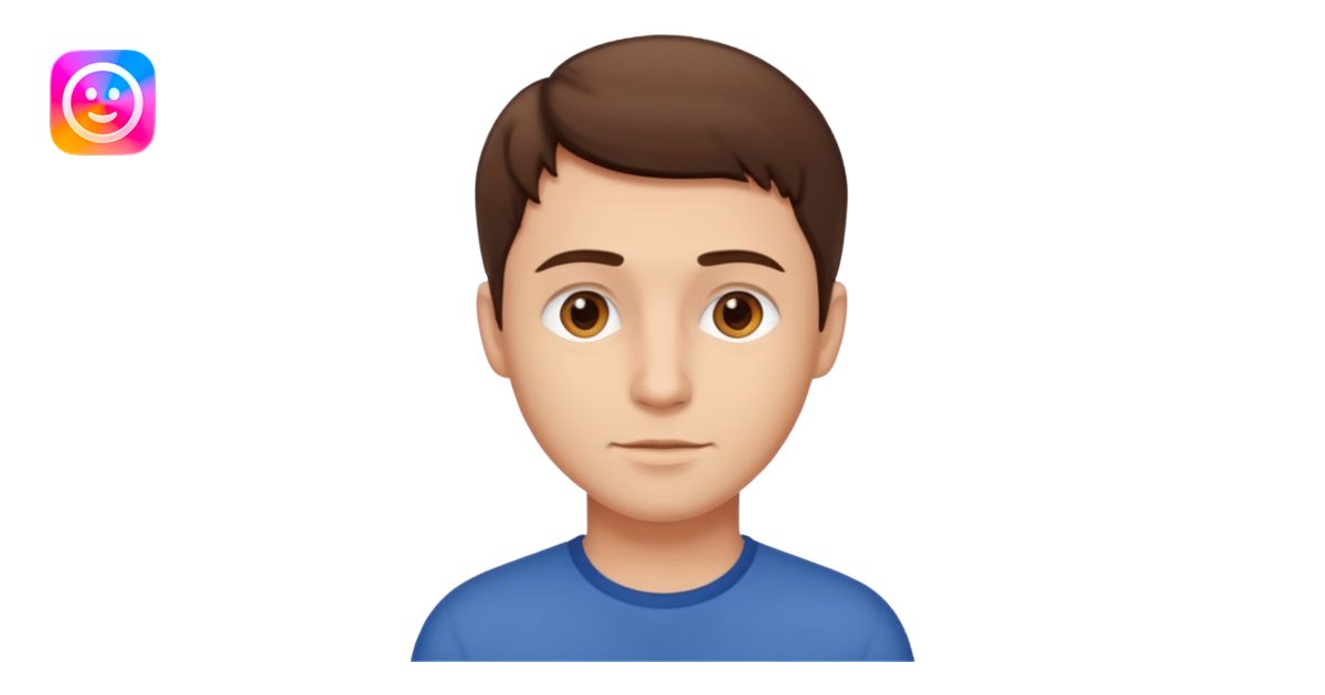 man with short hair emoji | AI Emoji Generator