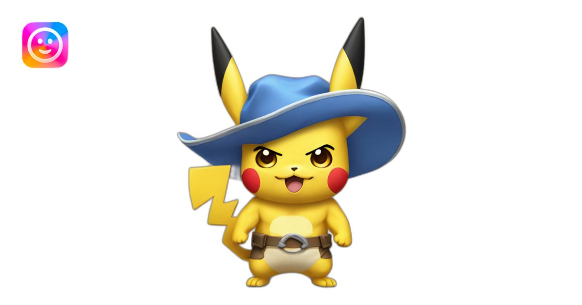 Muscle pikachu emoji | AI Emoji Generator