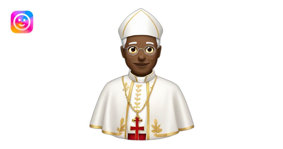 Fashionist pope emoji | AI Emoji Generator