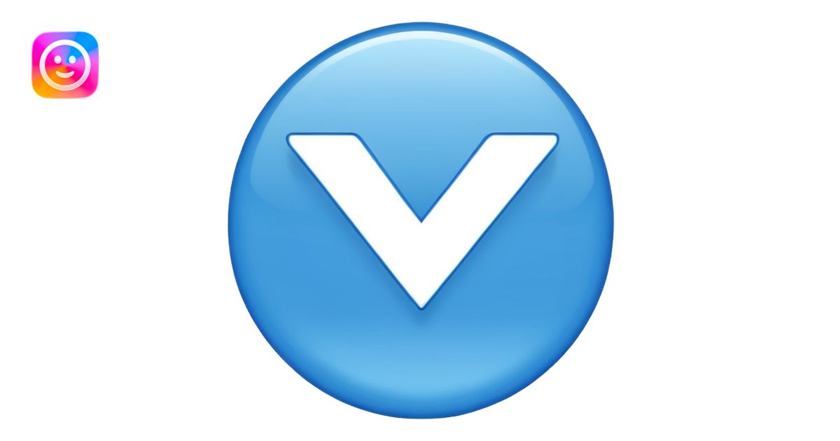 blue check emoji | AI Emoji Generator