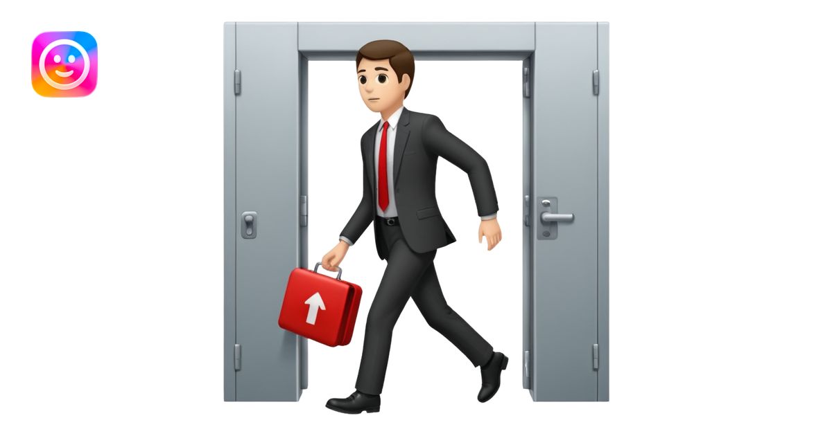 emergency exit , but only the guy walking emoji | AI Emoji Generator