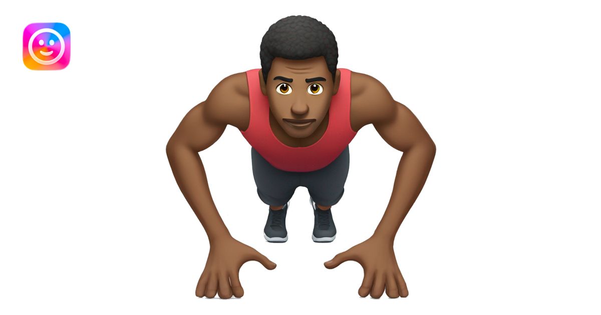 person doing the pseudo pushup exercise emoji | AI Emoji Generator