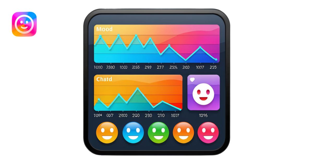 Mood chart dashboard emoji | AI Emoji Generator