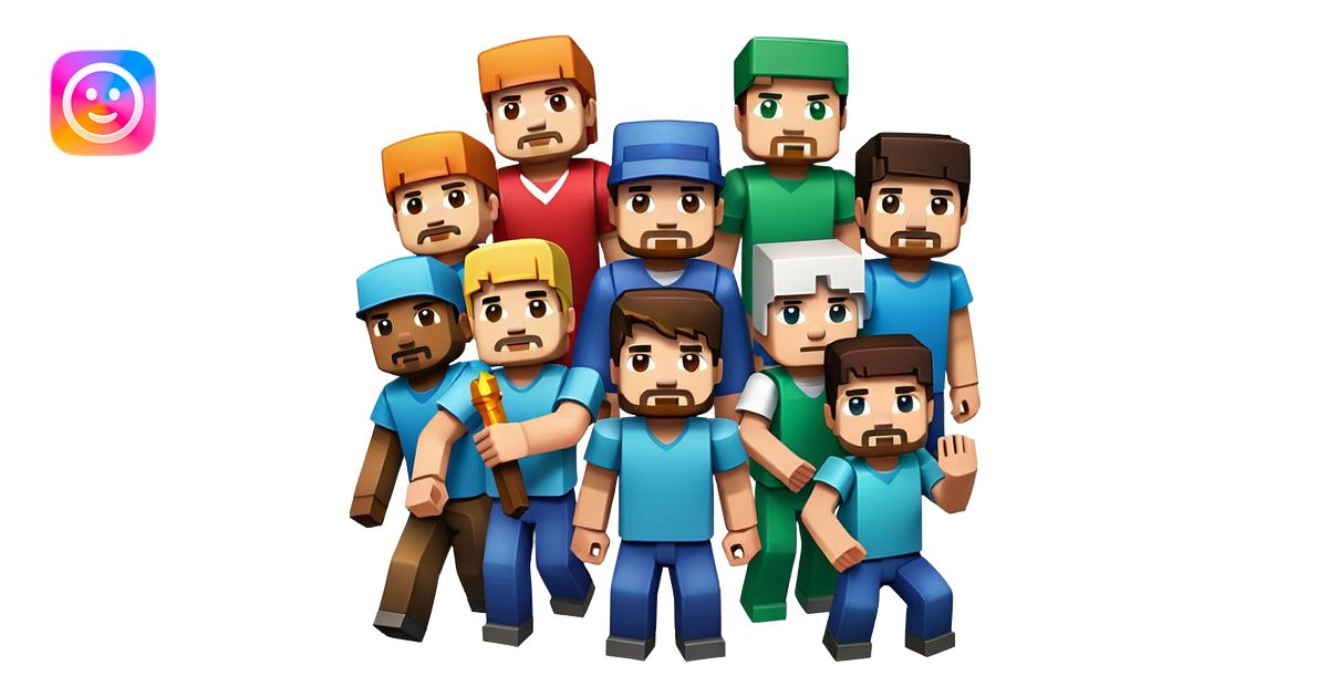 Can you make me a emoji with all the buttons of Minecraft android emoji ...