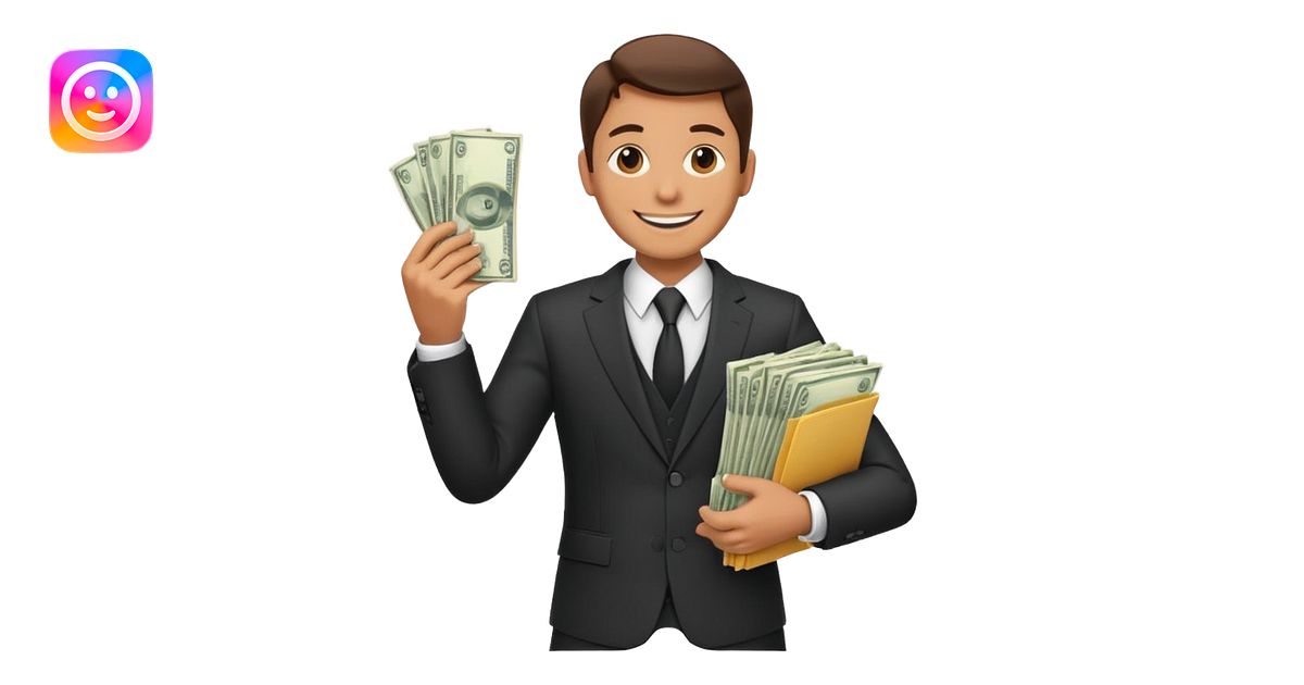 One of people’s goals is to have money emoji | AI Emoji Generator
