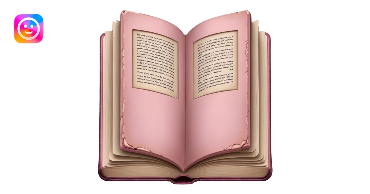 dusty pink open book emoji | AI Emoji Generator