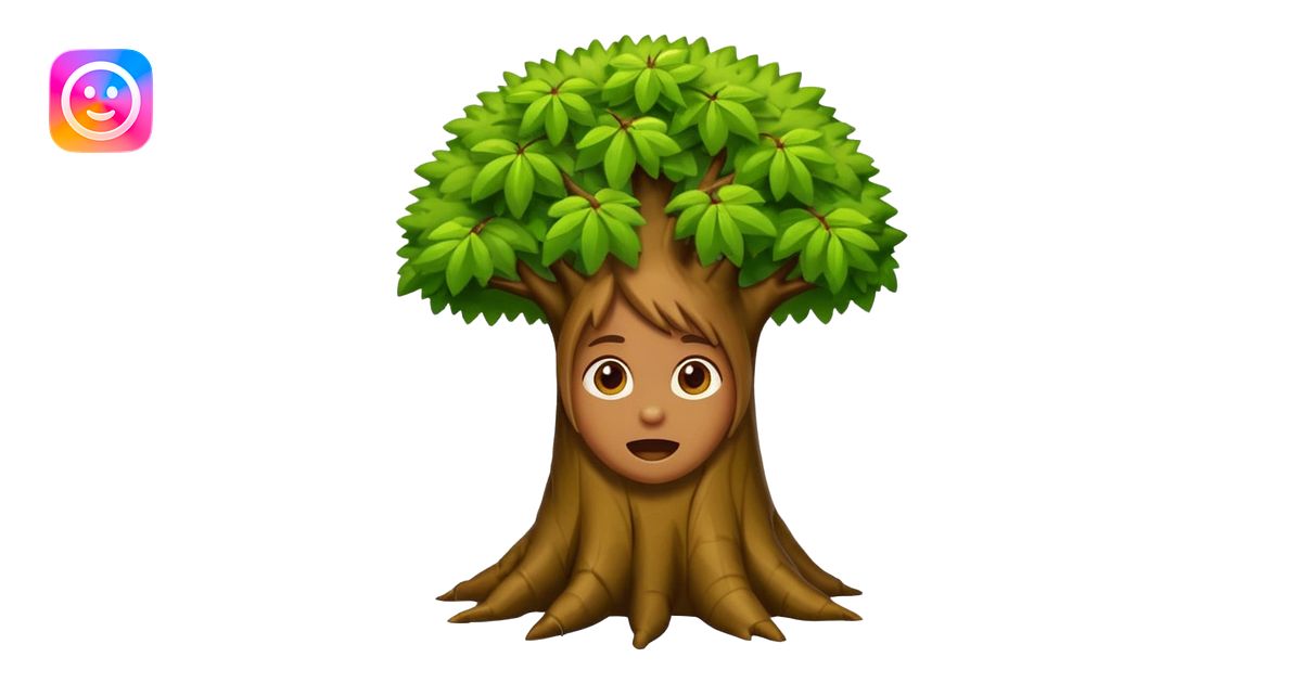 apibara chewing a tree emoji | AI Emoji Generator