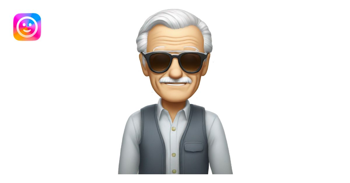 Stan Lee emoji | AI Emoji Generator