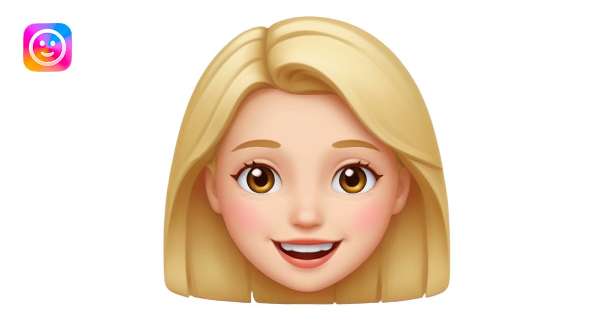 Happy face blushing gurl emoji | AI Emoji Generator