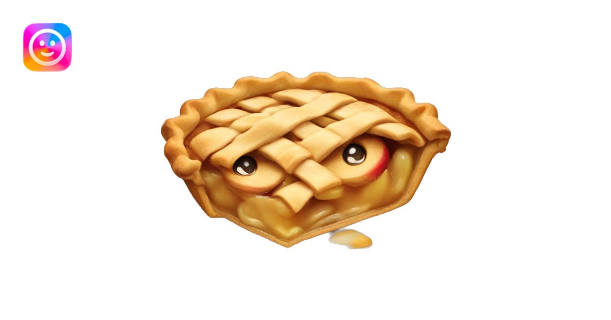 Cute apple pie emoji | AI Emoji Generator