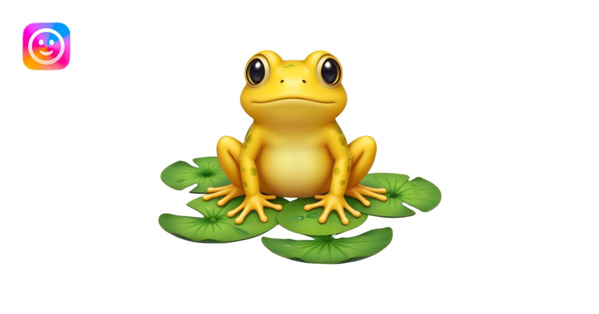 yellow frog emoji | AI Emoji Generator