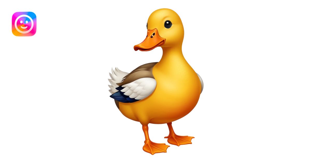 Big mean duck emoji | AI Emoji Generator