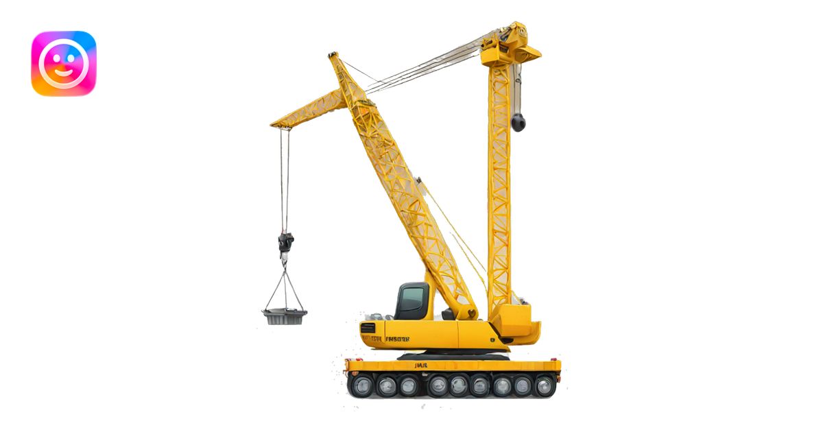Crane driving a crane emoji | AI Emoji Generator